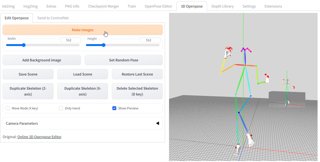 3Dポーズ編集ができちゃいます | Nya Dimension Lab.